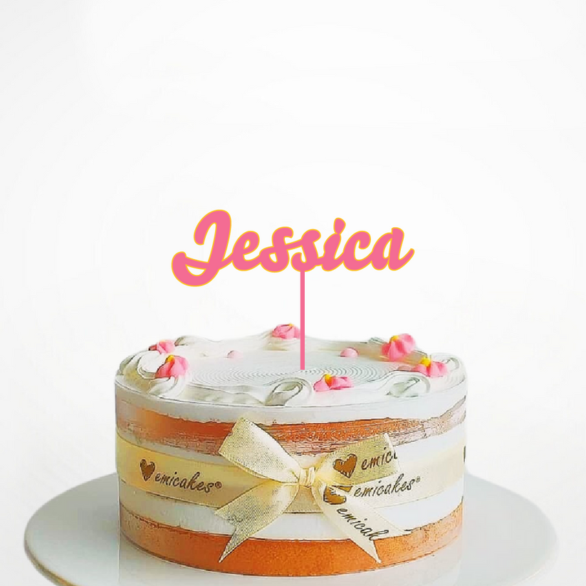 Custom 1 Line Cake Topper (Jessica Font) – Emicakes