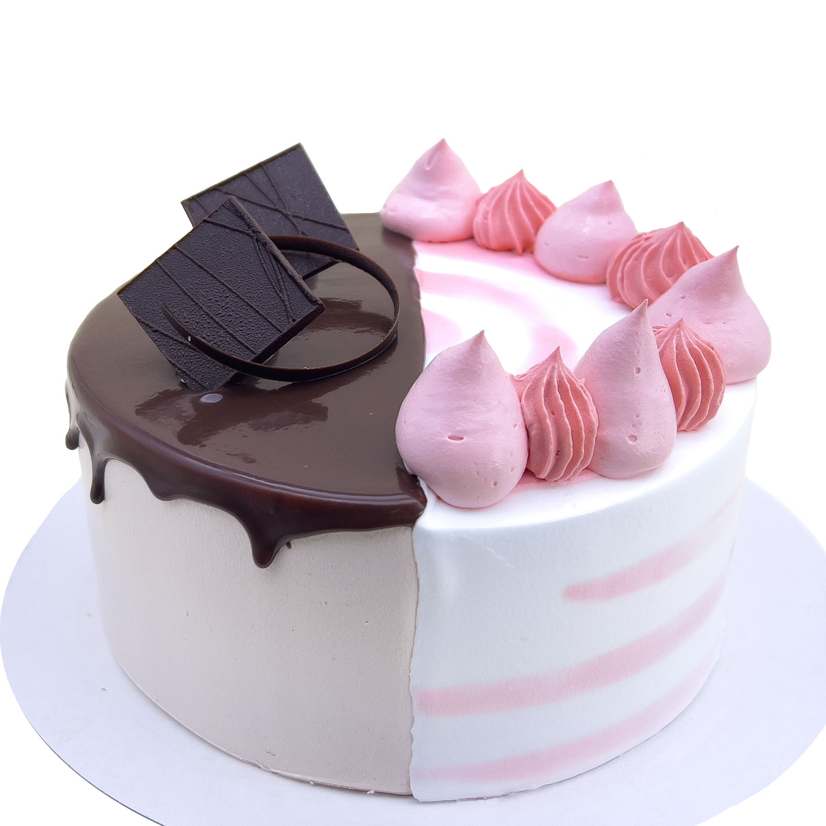 Chocolate Mousse & Strawberry (Half & Half) – Emicakes