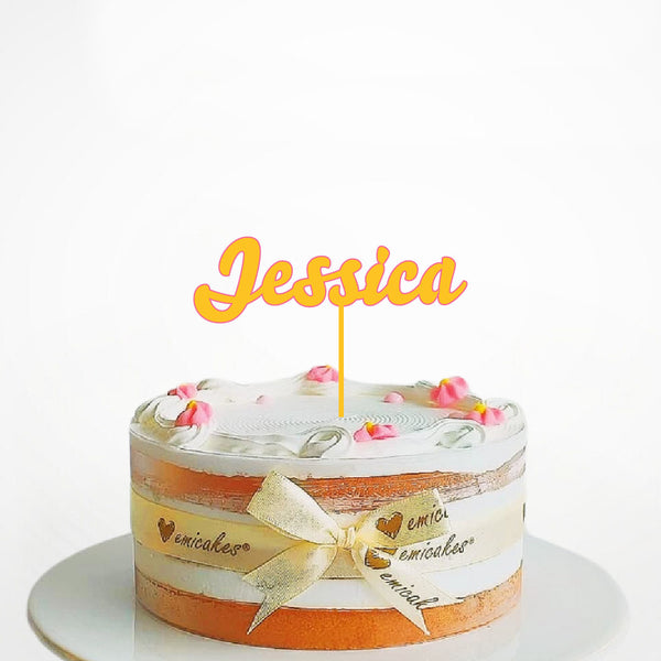 Custom 1 Line Cake Topper (Jessica Font) – Emicakes