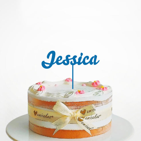 Custom 1 Line Cake Topper (Jessica Font) – Emicakes